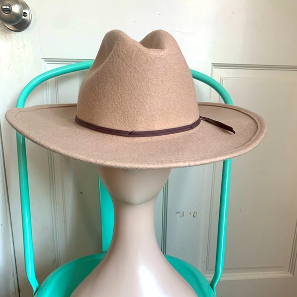 Accessories | Vintage Beige Wool Cowboy Hat Made In Usa Medium | Poshmark